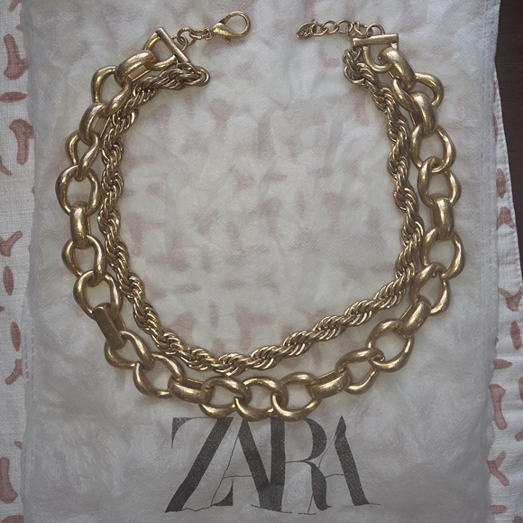 Zara | Jewelry | Zara Gold Chain Necklace | Poshmark